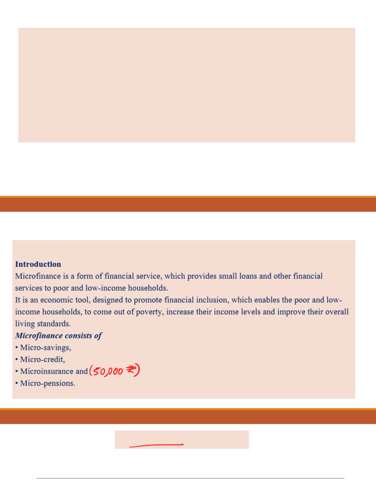 Overview of Micro Finance Institutions | PDF | Microfinance | Loans