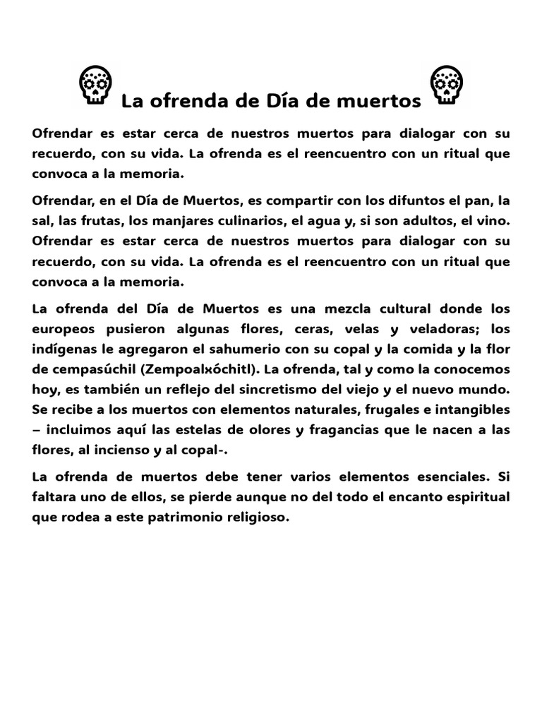 Dia de Muertos | PDF
