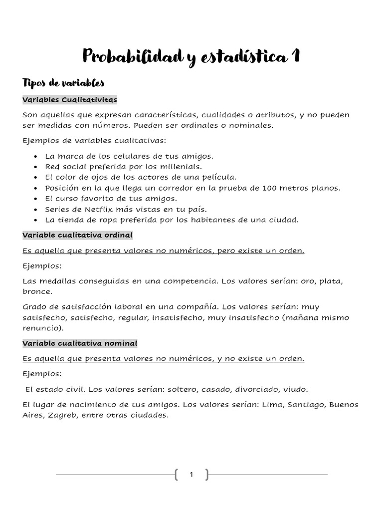 Probabilidad y Estadistica 1 | PDF | Muestreo (Estadísticas)