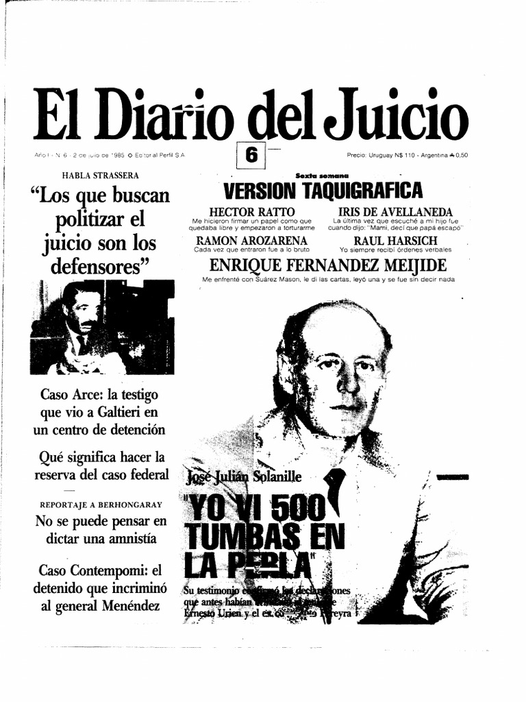 El Diario Del Juicio 06 | PDF El Diario Del Juicio 06 | PDF