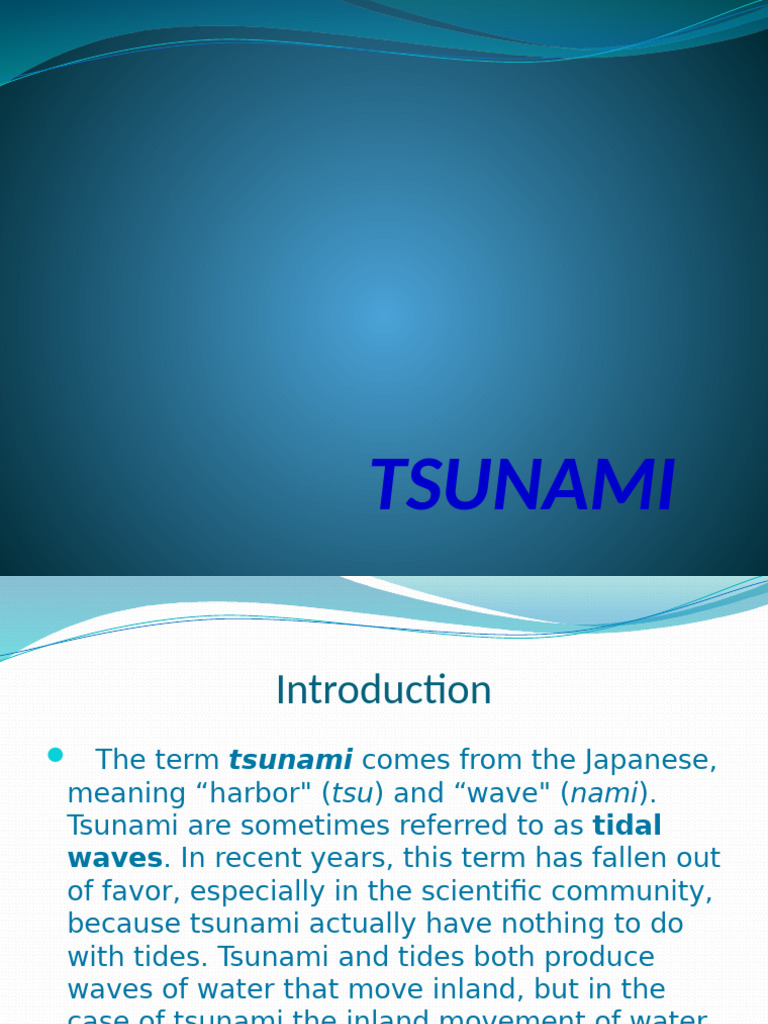 Tsunami | PDF | Tsunami | Physical Geography