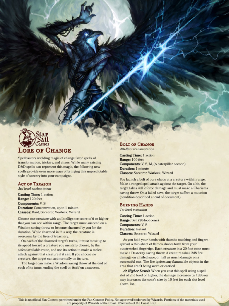 Lore of Change | PDF | Magician (Fantasy)