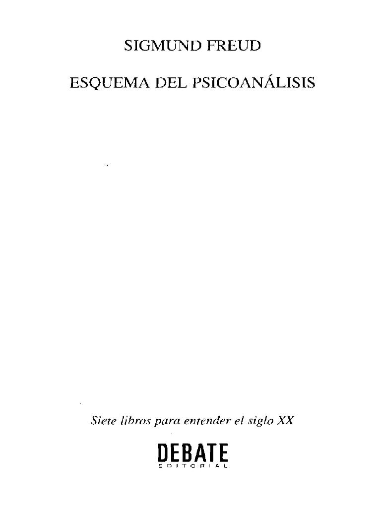 Freud, Sigmund - Esquema Del Psicoanalisis (CV) | PDF