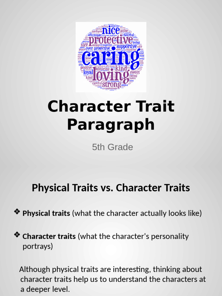 Analyzing Character Traits in Literature | PDF