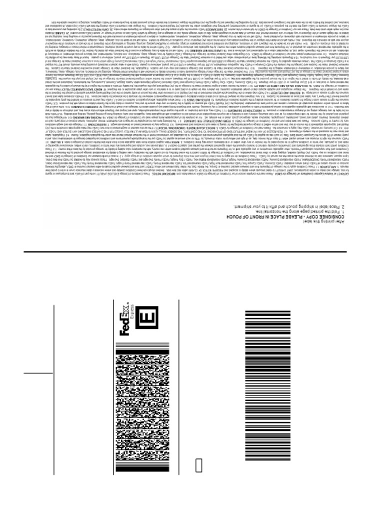 FedEx Shipping Label | PDF | Fed Ex | Trade