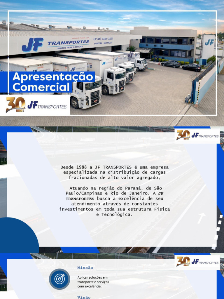 JF Transportes: Excelência em Logística | PDF | Transporte