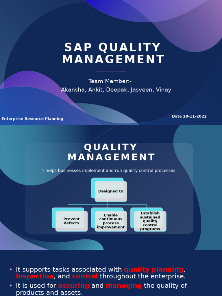 Sap Quality Management | PDF | Business