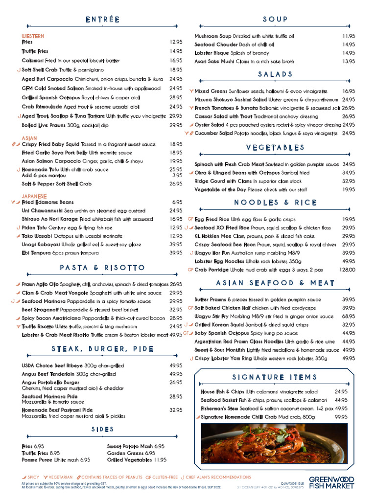 Quayside-Isle Menu 2022-23 | PDF | Sauce | Salad