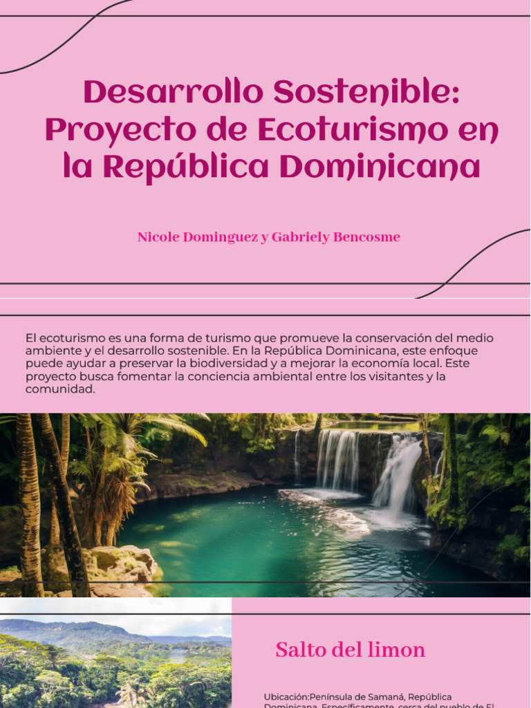 Slidesgo Desarrollo Sostenible Proyecto de Ecoturismo en La Republica ...