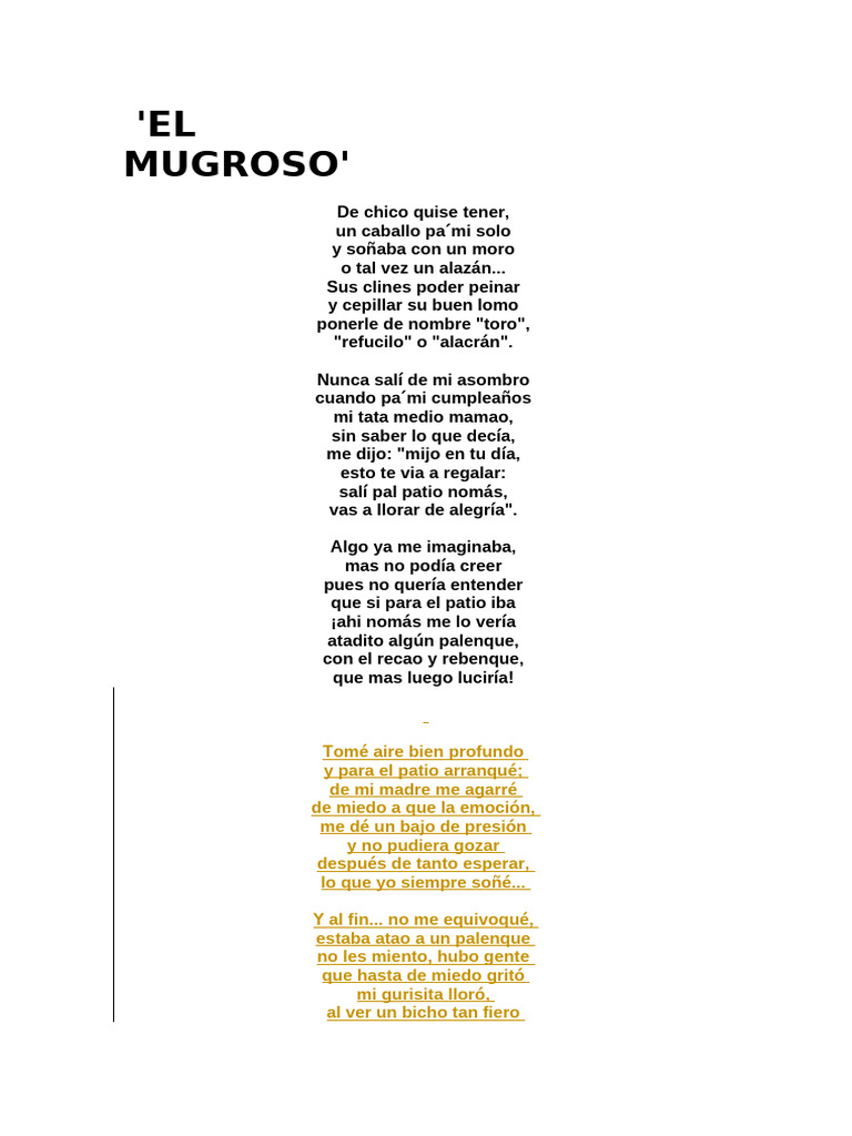 El Mugroso | PDF | Poesía