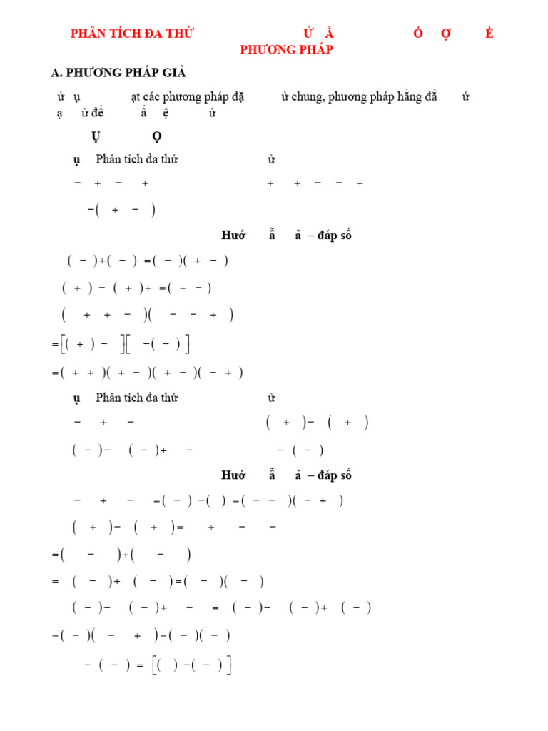 50 Bai Tap Phan Tich Da Thuc Thanh Nhan Tu Bang Cach Phoi Hop Nhieu Phuong Phap Co Dap An Toan 8 ...