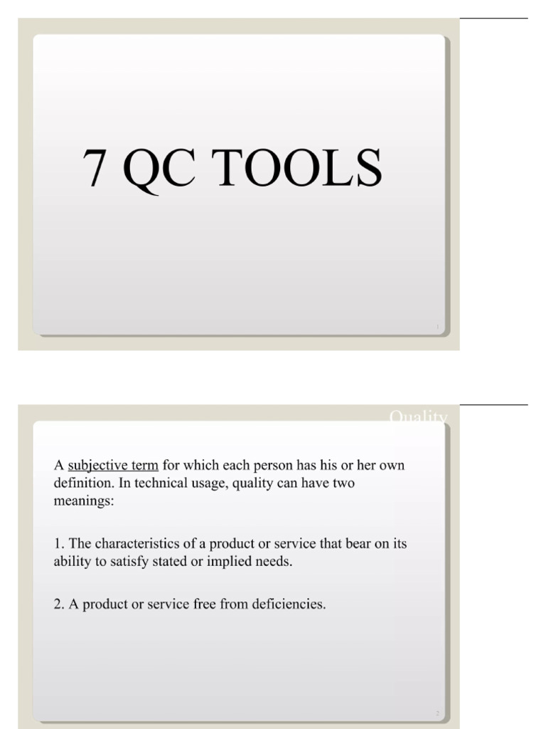 7 QC Tools | PDF