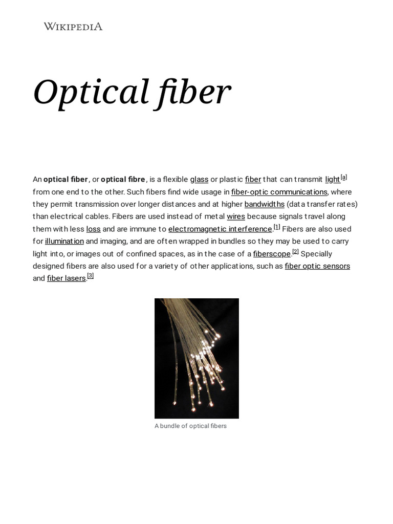 Understanding Optical Fiber Technology | PDF | Optical Fiber | Attenuation