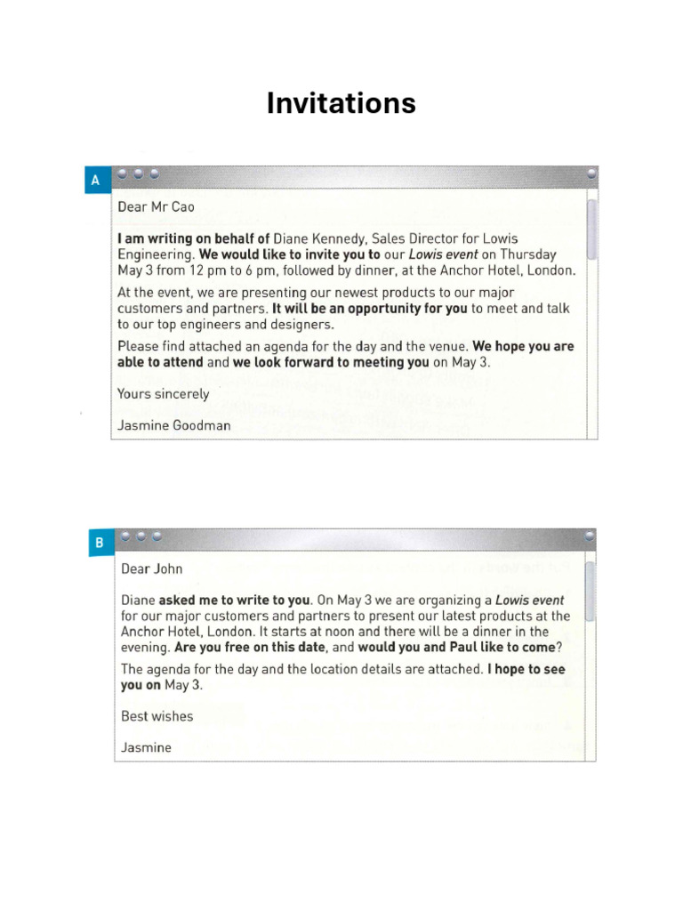 EMAIL Invitations | PDF