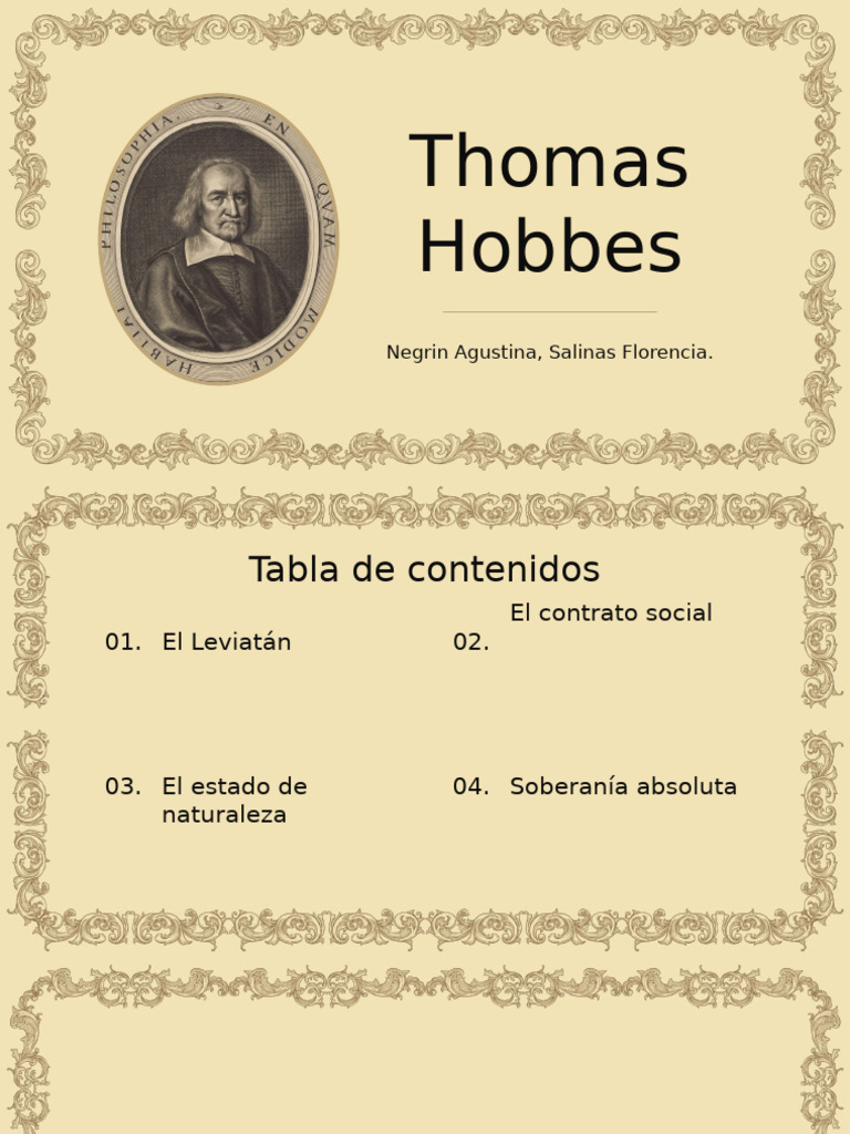 Hobbes | PDF | Thomas Hobbes | Contrato social