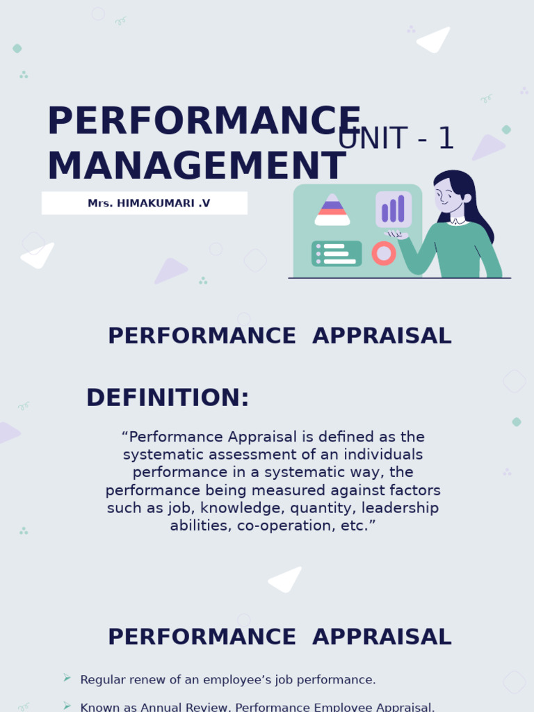 Performance Management UNIT 1 | PDF | Performance Appraisal | Organizational Behavior