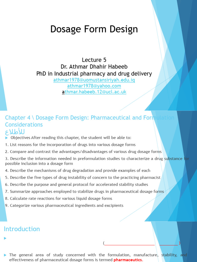 lec 5 | PDF | Pharmaceutical Formulation | Solubility