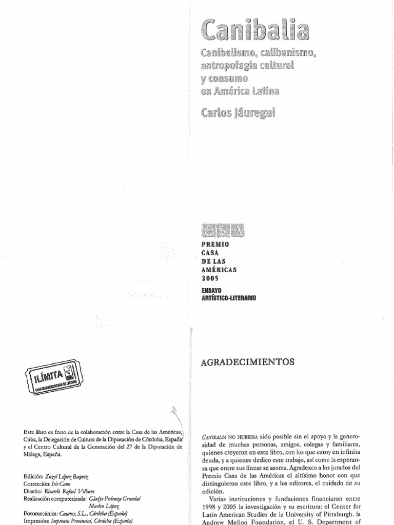 CANIBALIA Carlos Jauregui | PDF