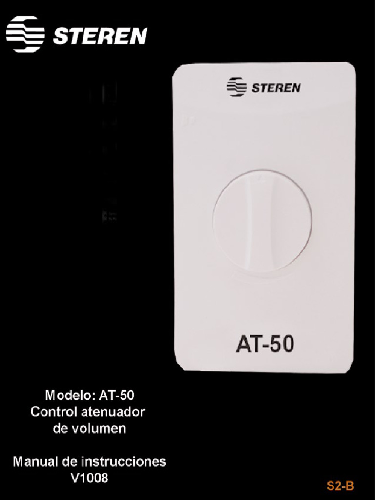 Control de Volumen AT-50: Instrucciones y Garantía | PDF | Los ...
