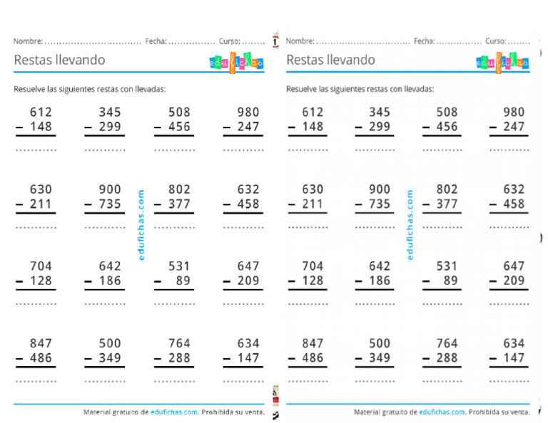 Restas Prestando # 3 Cifras | PDF