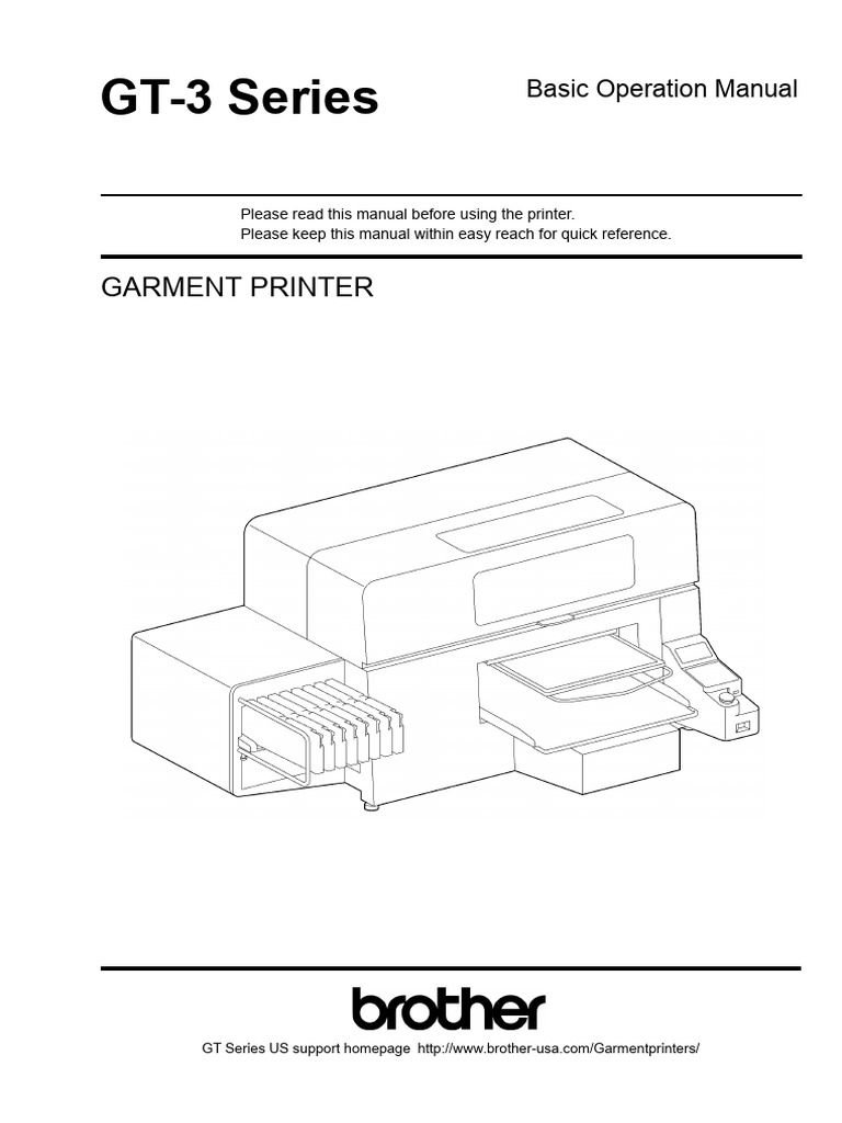 GT-3 Series Printer Operation Manual | PDF | Printer (Computing) | T Shirt