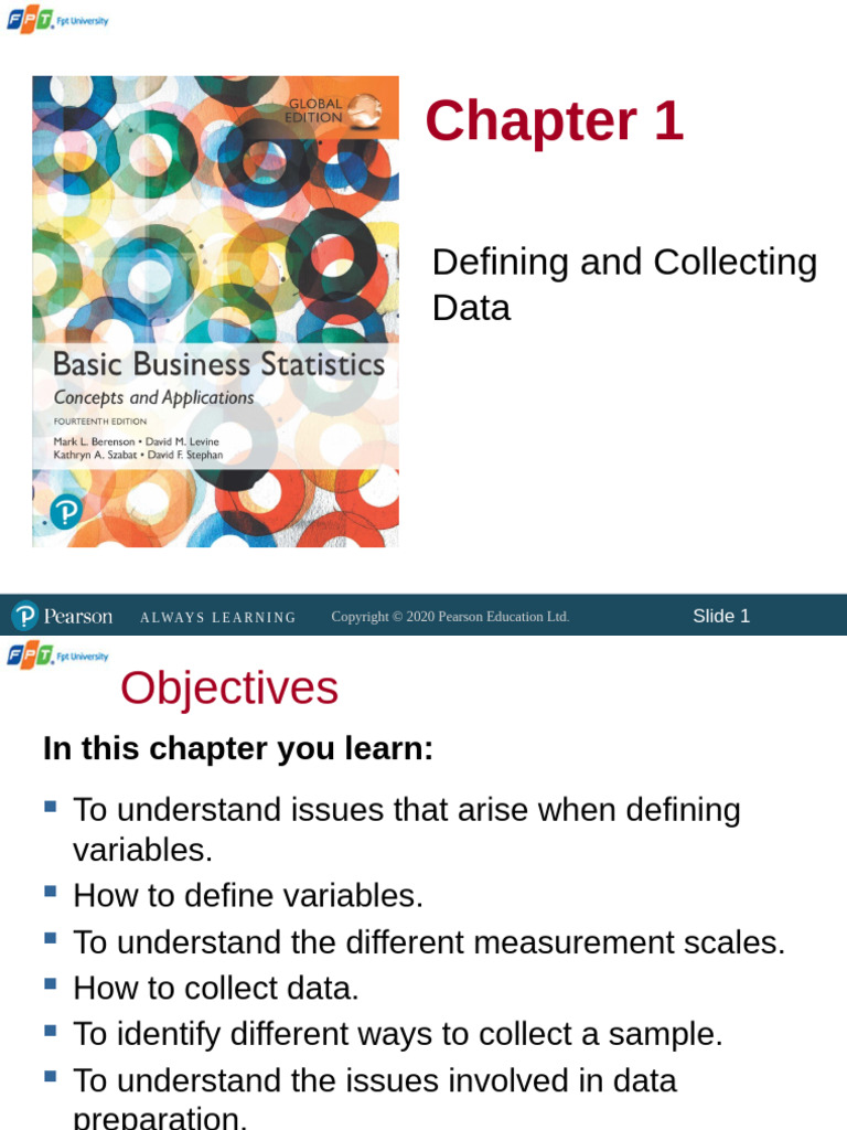 Chapter 1. Defining and Collecting Data | PDF | Sampling (Statistics) | Survey Methodology