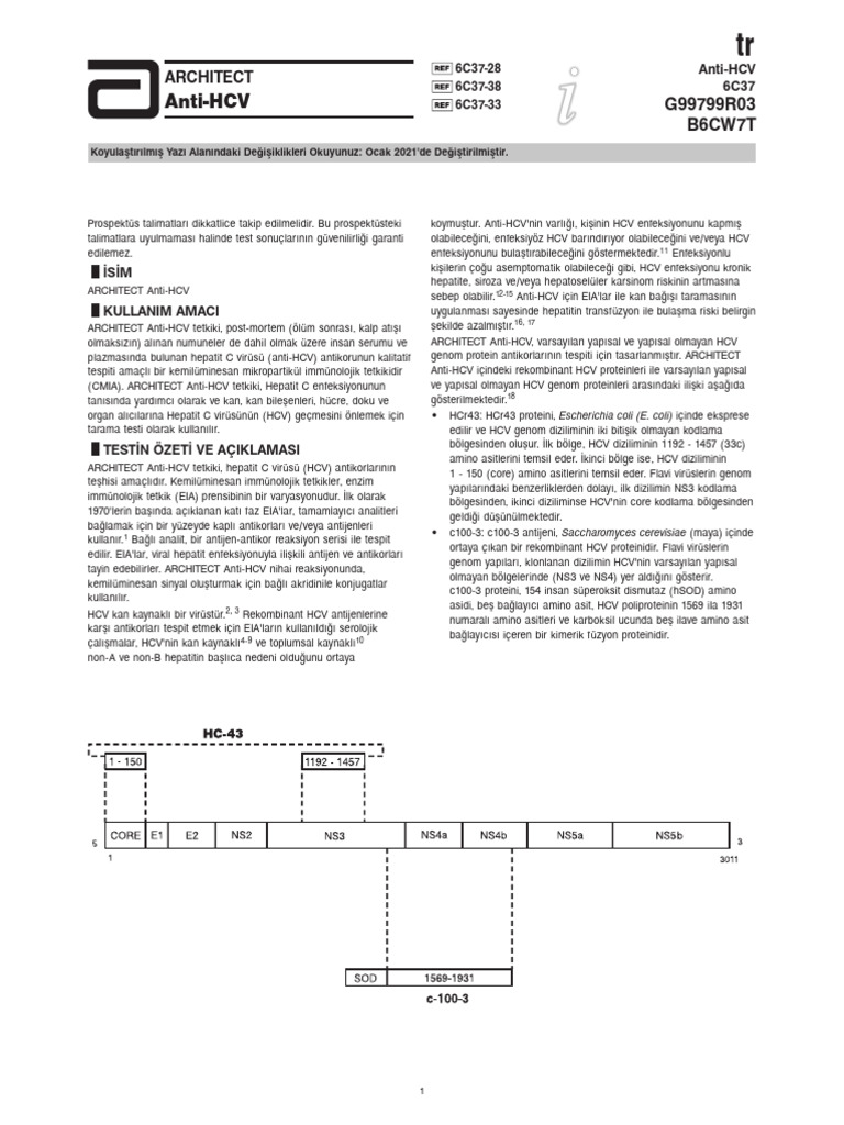 Anti-HCV: B6CW7T G99799R03 | PDF