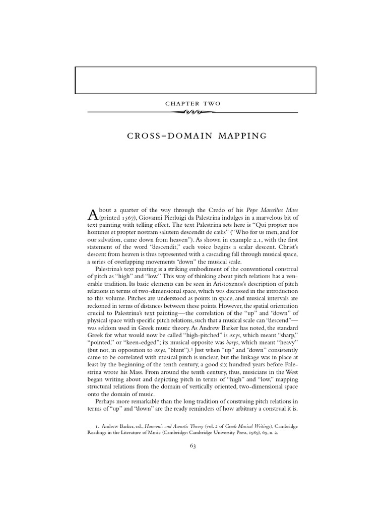 Cross-Domain Mapping: Chapte R Two | PDF | Metaphor | Concept