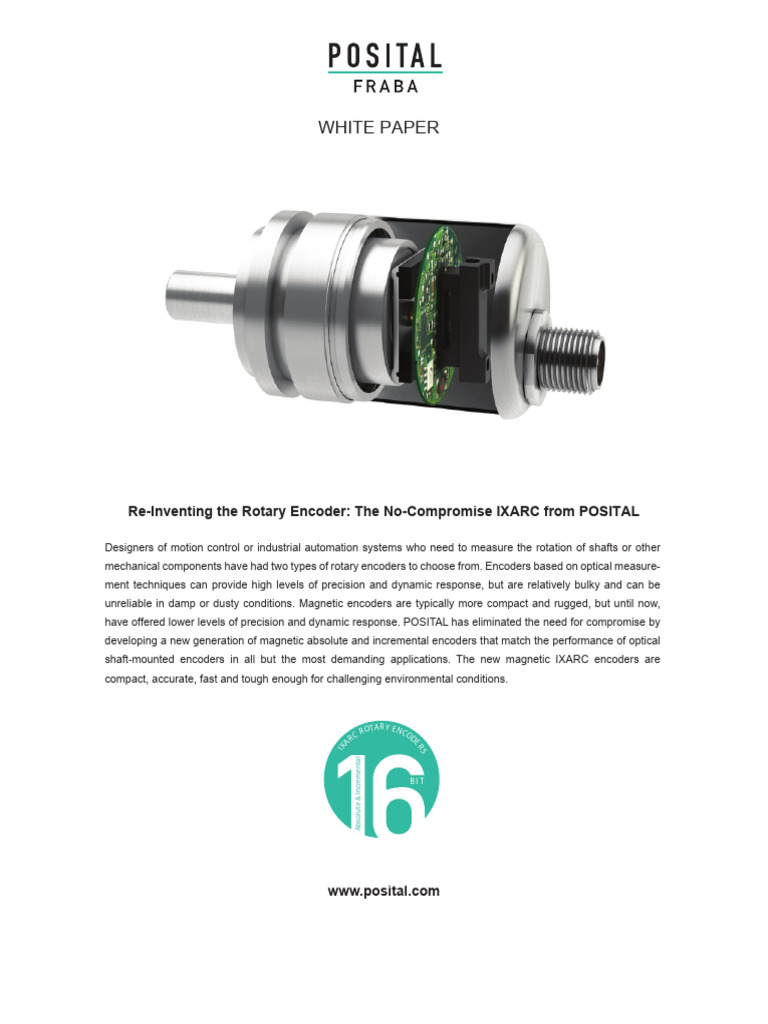 WhitePaper IXARC Magnetic-Encoders en | PDF | Electrical Engineering ...