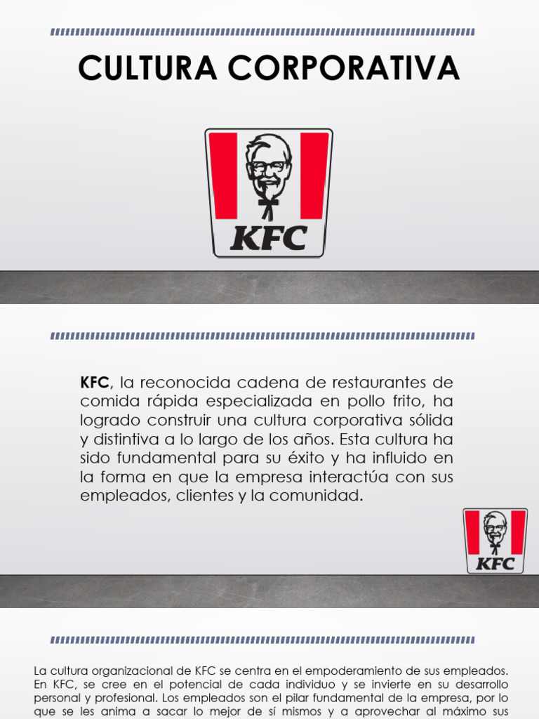 Cultura y Valores de KFC para Empleados | PDF