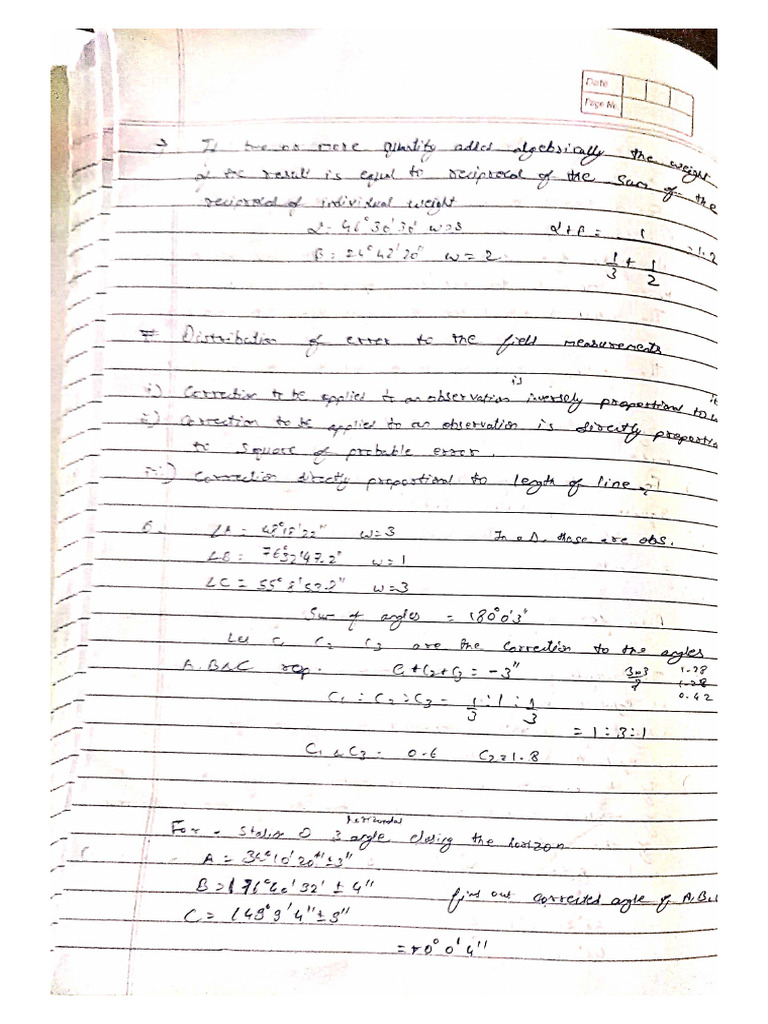 30-11 Survey Notes | PDF