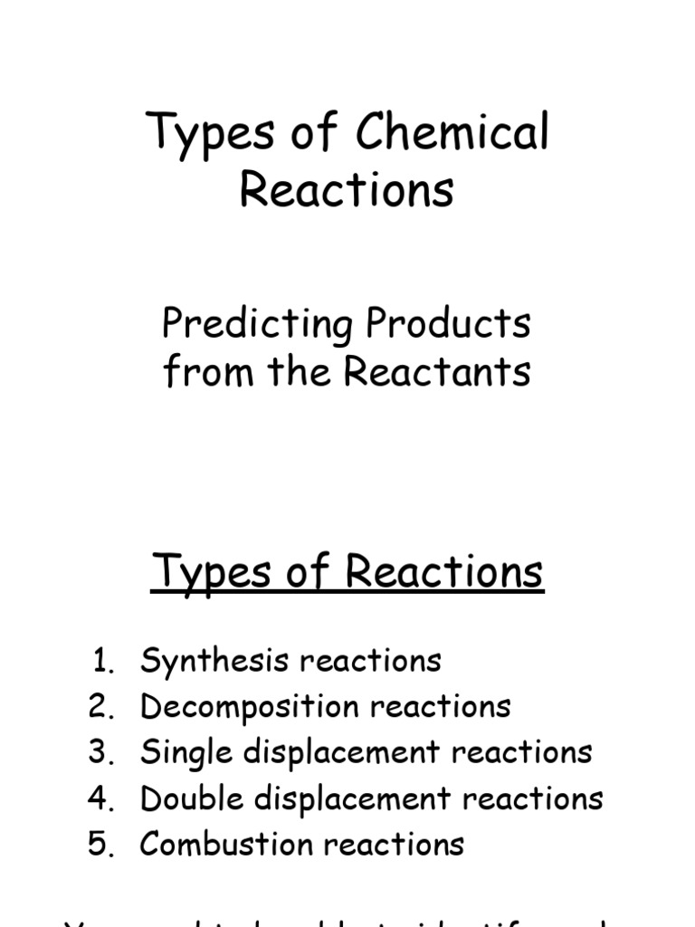 Everyday Single Replacement Reactions | PDF | Chemical Reactions ...