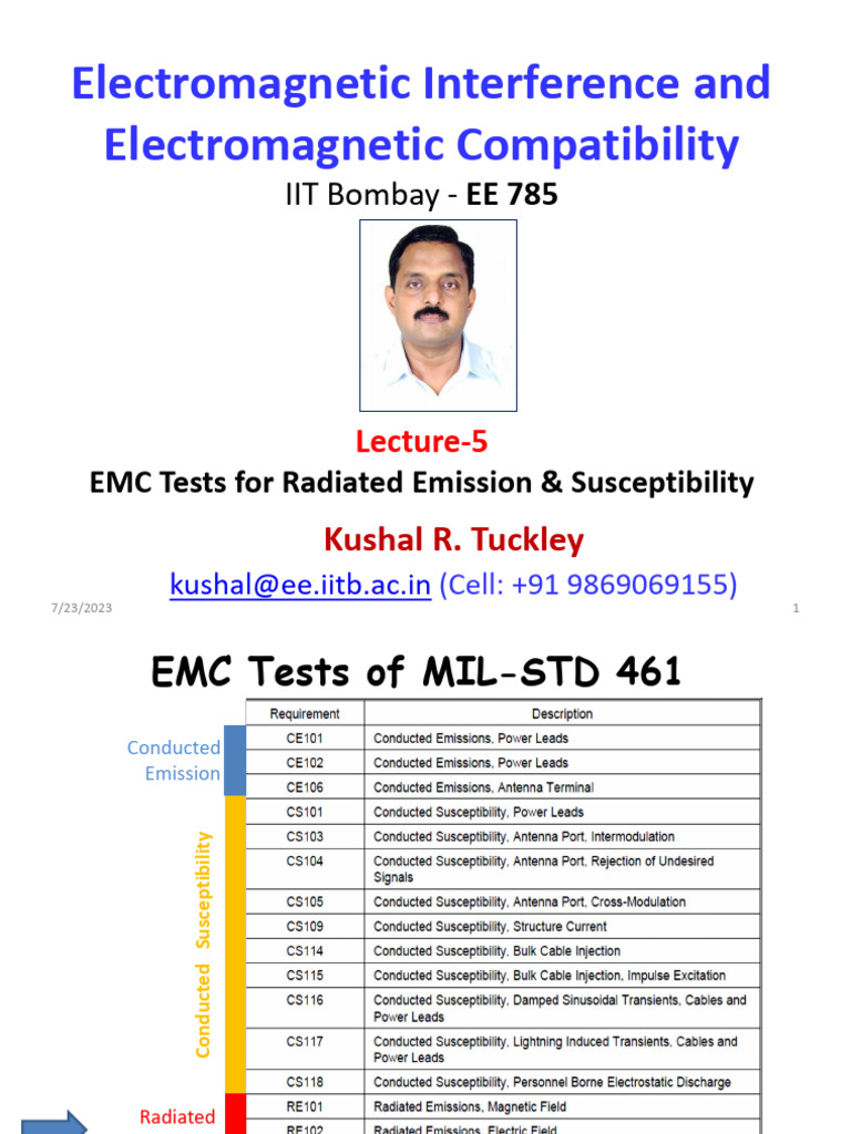 EMIEMC KT Lect5-Tests-RERS | PDF | Electromagnetic Compatibility ...