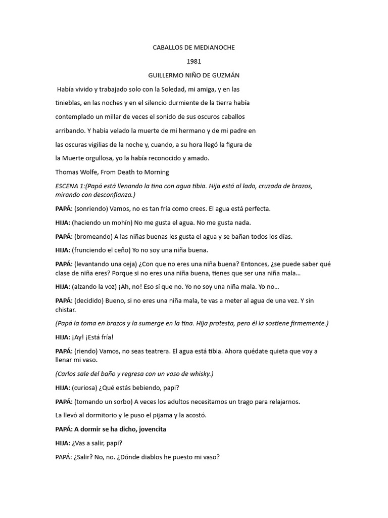 Caballos de Medianoche | PDF | Novela negra, policíaca y suspenso | Poesía