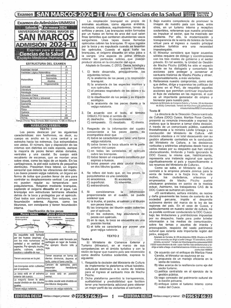Examen 2024-2 A | PDF