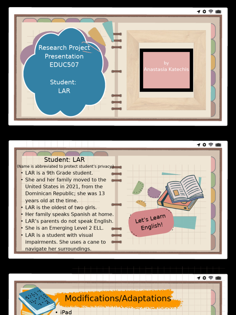 Research Project Presentation EDUC 507 by Anastasia Katechis | PDF | Word | English Language