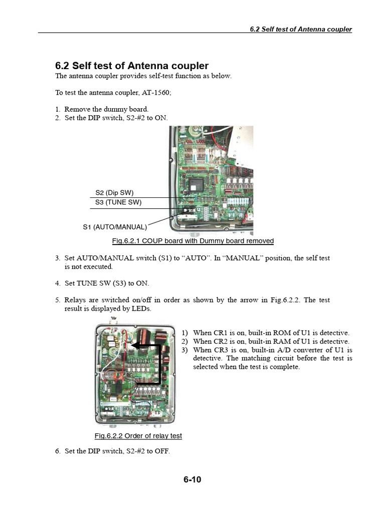 How To Perform The Self Test On Antenna Coupler | PDF | Technology ...