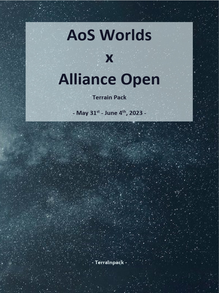 AoS Worlds 2023 Terrain Pack Guide | PDF