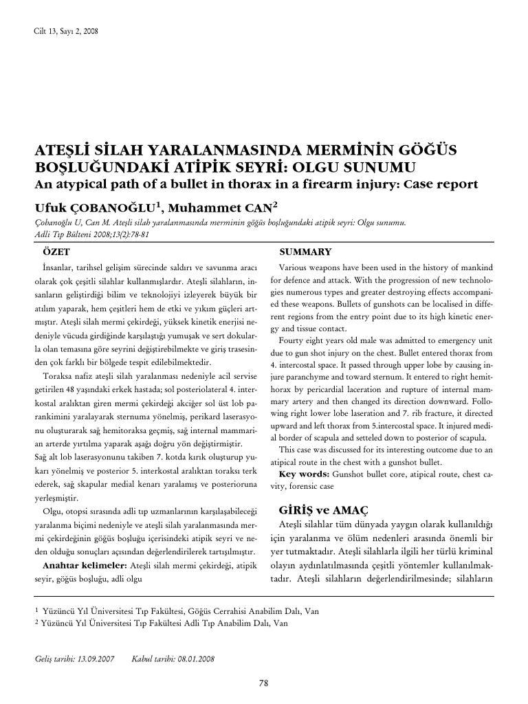 An_Atypical_Path_of_a_Bullet_in_Thorax_i | PDF