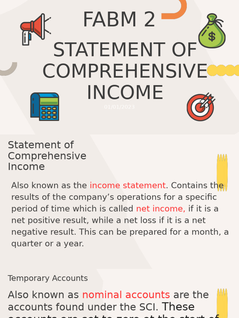 Statement of Comprehensive Income | PDF | Expense | Income