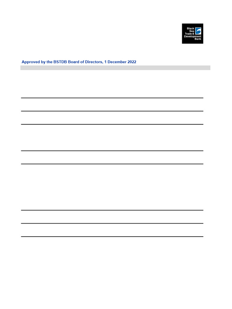 BSTDB Procurement Principles and Rules | PDF | Procurement | World ...