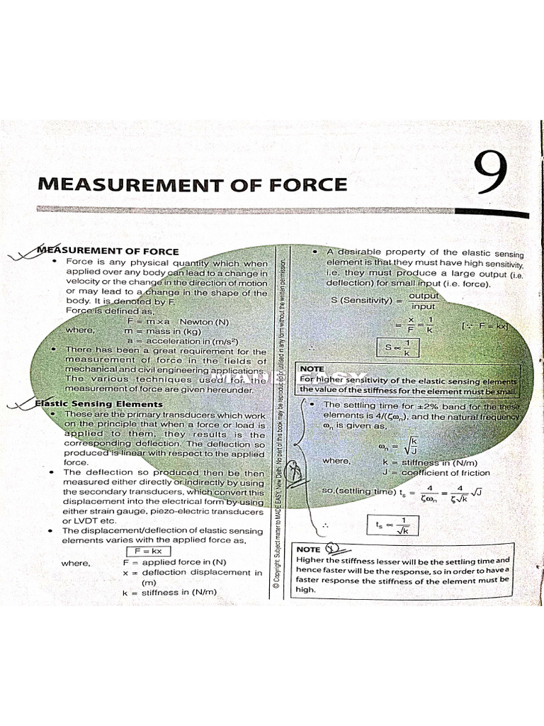 Unit 5 Force and Torque Measurement | PDF