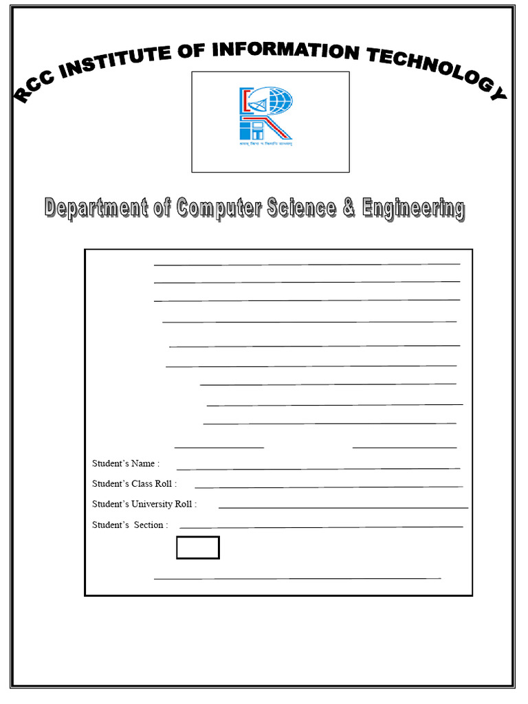 Revised Lab Front Page | PDF