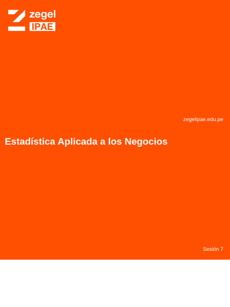 Estadistica Aplicada A Los Negocios 7 Pdf Muestreo Estadísticas
