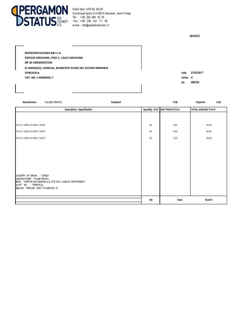 Posada Malibu Invoice | PDF