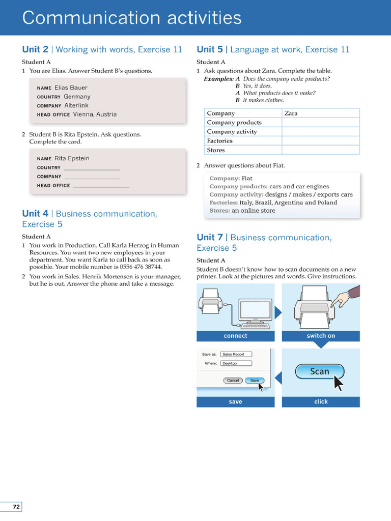 Business Result Starter-Communication Activities | PDF