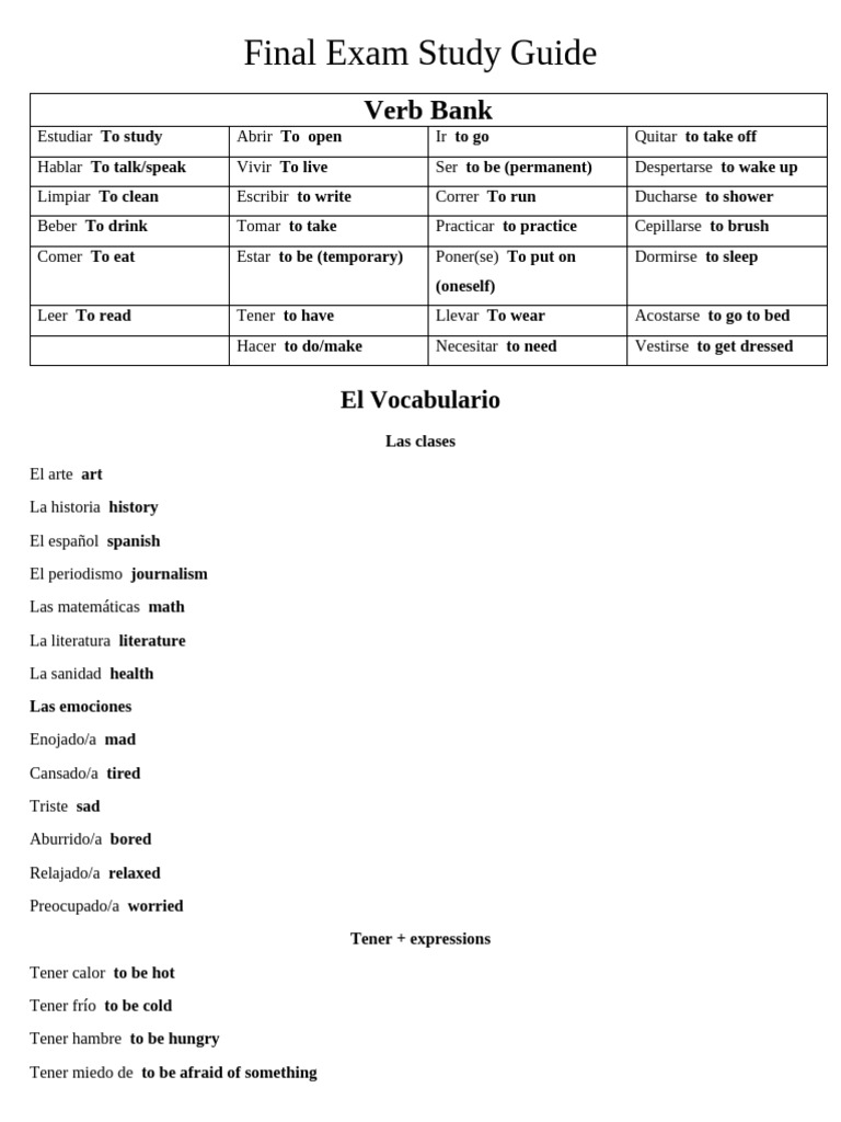 Annotated Final Exam Study Guide | PDF