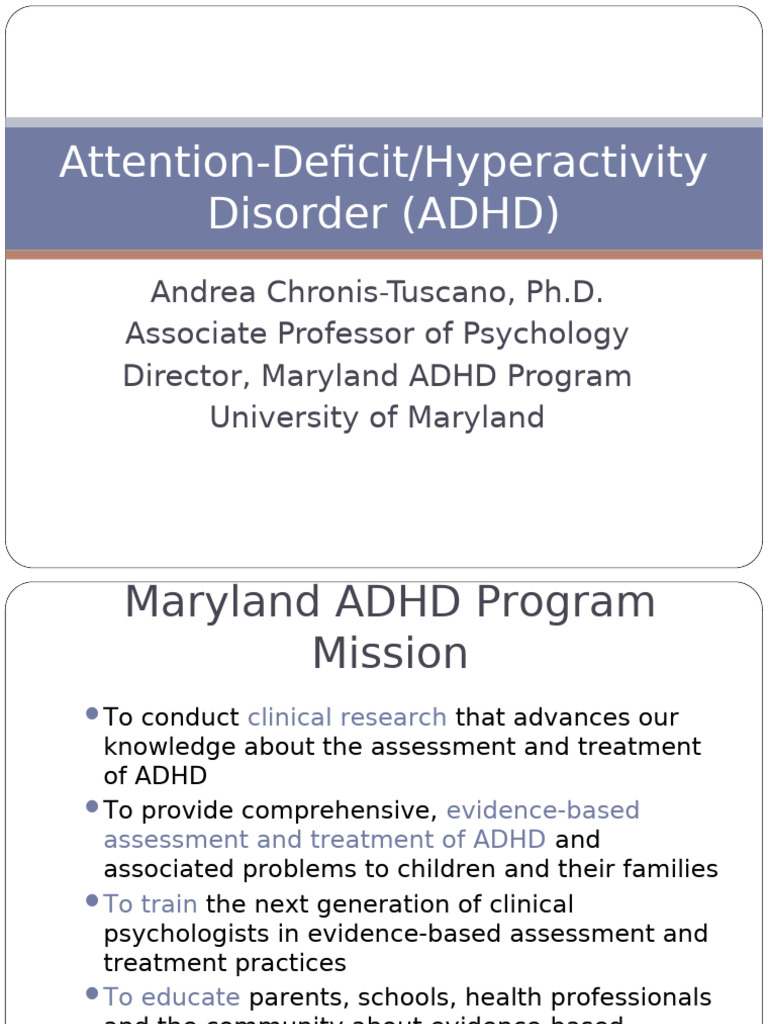 ADHD | PDF | Attention Deficit Hyperactivity Disorder | Impulsivity