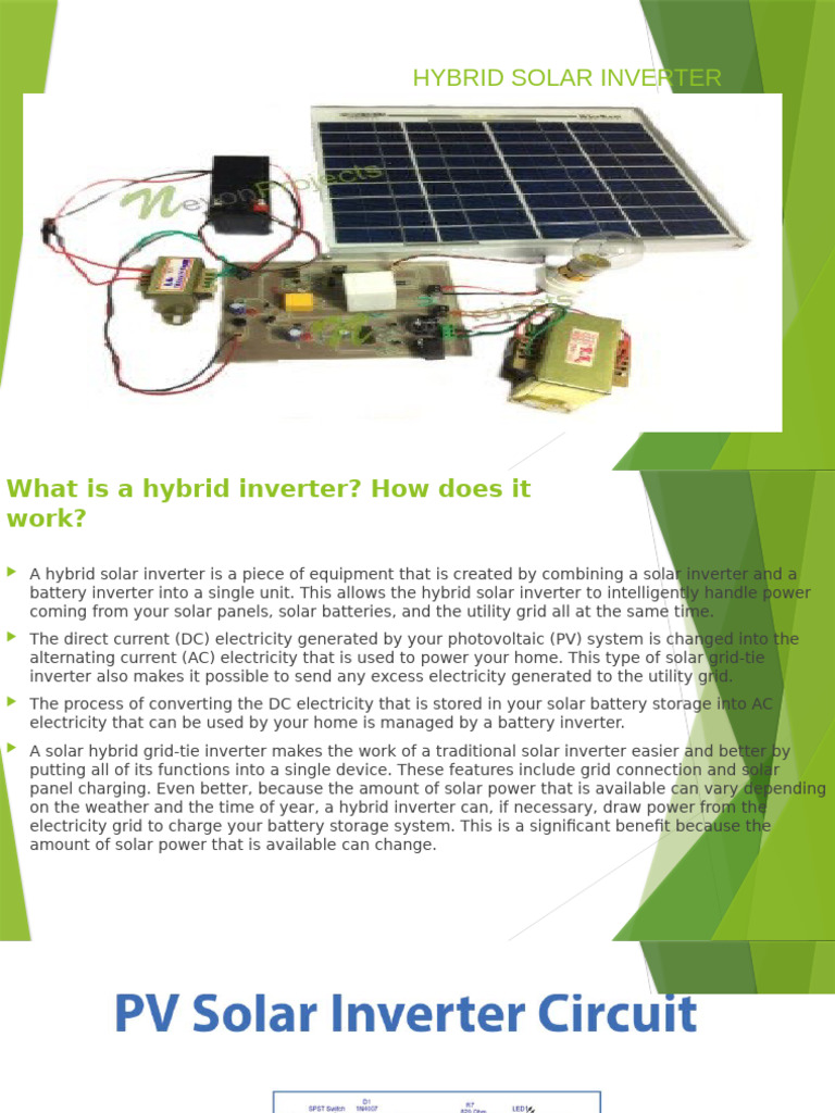 Understanding Hybrid Solar Inverters | PDF | Solar Power | Photovoltaic ...