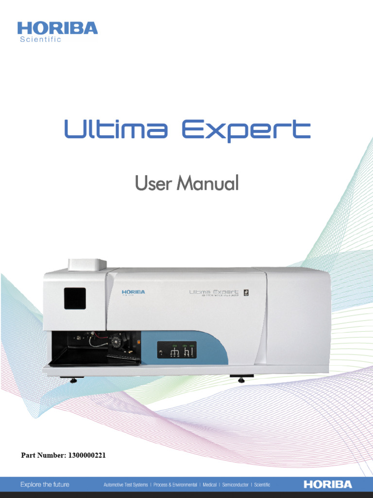 Horiba Ultima Expert User Manual | PDF | Vacuum Tube